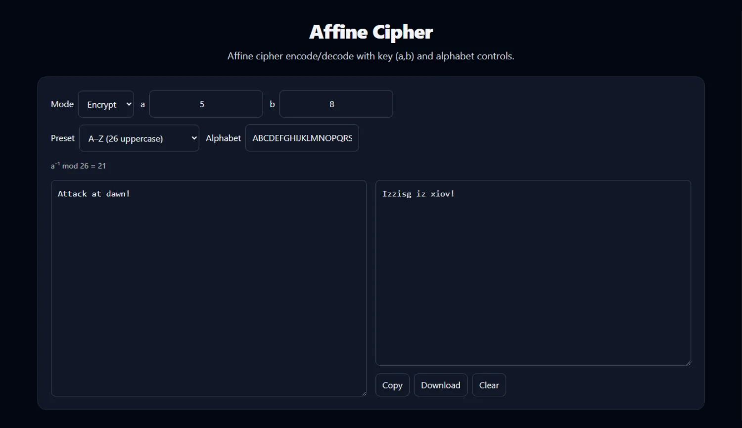 Affine Cipher Complete Guide: Encrypt & Decrypt Text with Mathematical Security (2025) | The ...